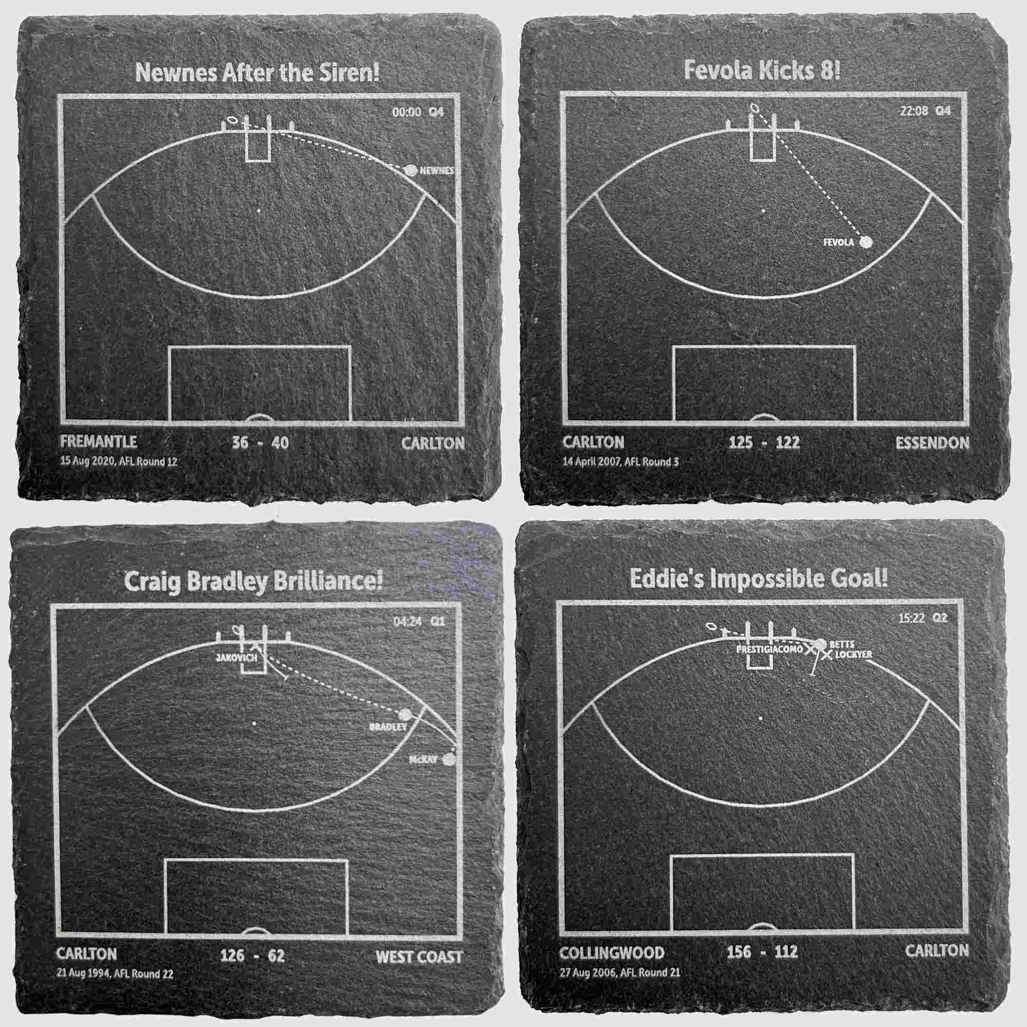 Footy Goals: Slate Coasters – Gameday Legends Australia