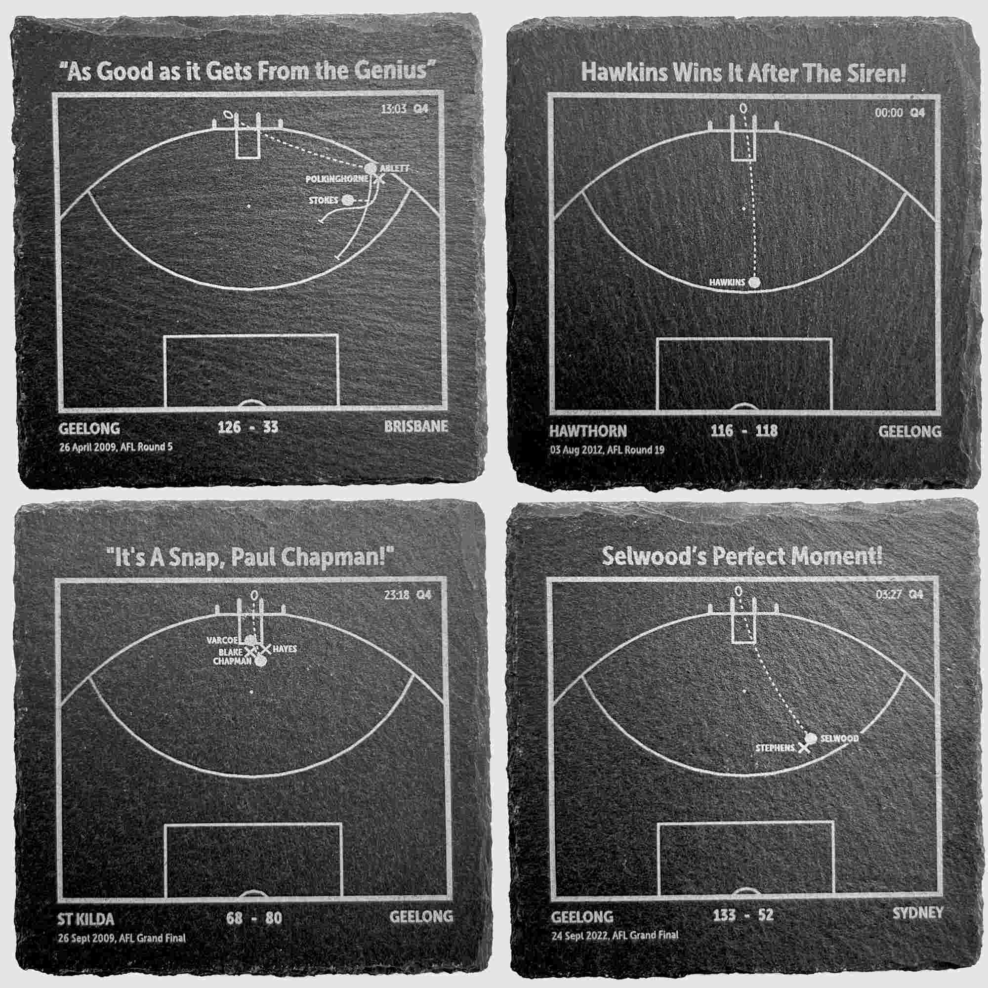 Footy Goals: Slate Coasters – Gameday Legends Australia
